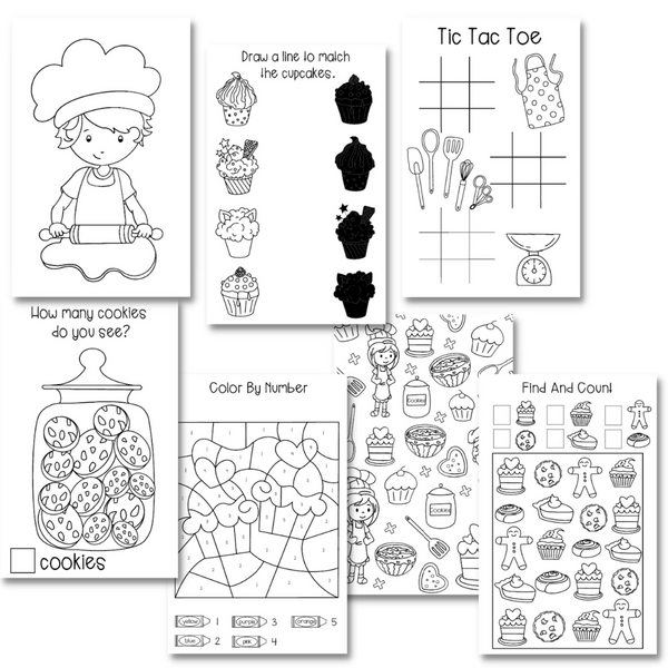 Activity Books- Bake Shop – Munchkin Lane LLC