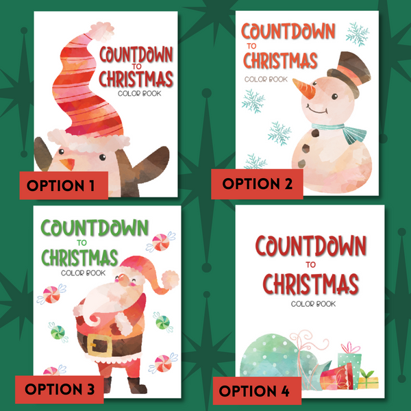 free printable christmas countdown coloring pages