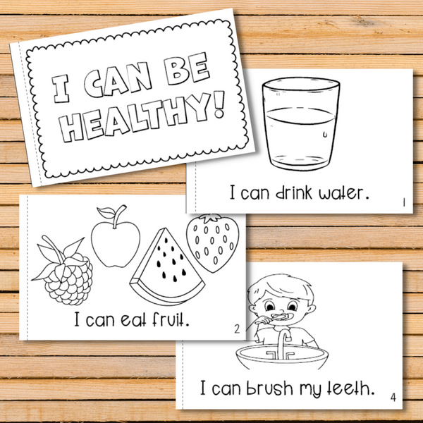I can be healthy printable book – Munchkin Lane